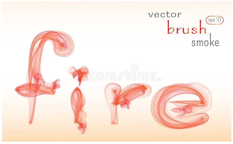 Vector Smoke Brush. Vector Isolated Image of Smoke Stock Vector ...