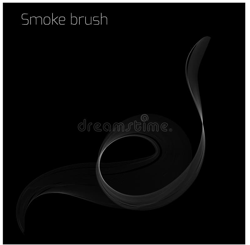 Vector Smoke Brush. Vector Isolated Image of Smoke Stock Vector ...
