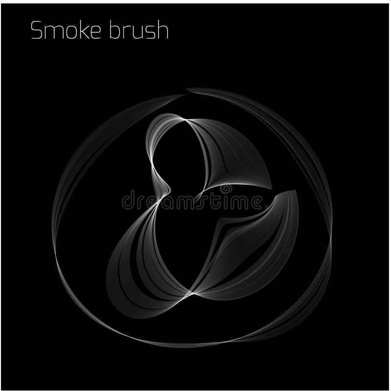 Vector Smoke Brush. Vector Isolated Image of Smoke Stock Vector ...