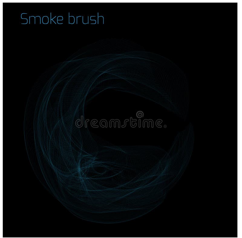 Vector Smoke Brush. Vector Isolated Image of Smoke Stock Vector ...