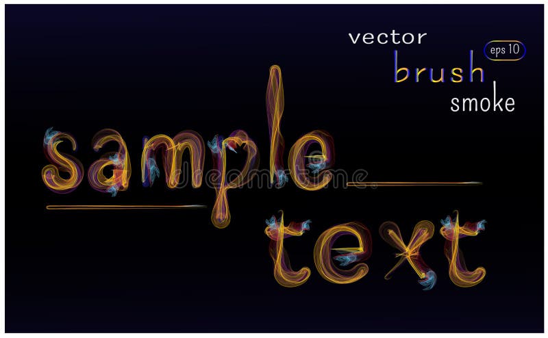 Vector Smoke Brush. Vector Isolated Image of Smoke Stock Vector ...
