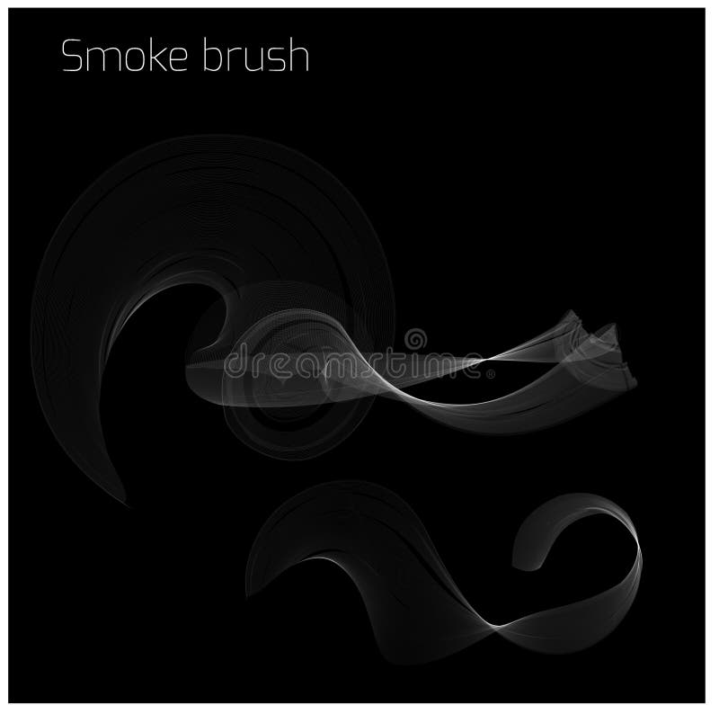 Vector Smoke Brush. Vector Isolated Image of Smoke Stock Vector ...