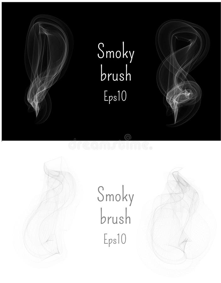 Vector Smoke Brush. Vector Isolated Image of Smoke Stock Vector ...