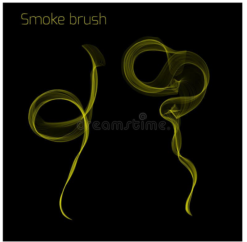 Vector Smoke Brush. Vector Isolated Image of Smoke Stock Vector ...