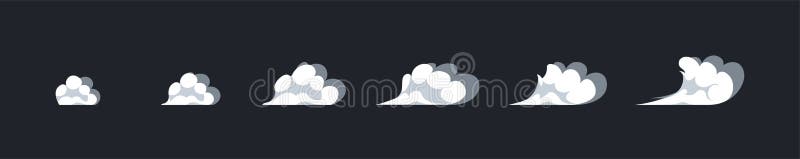 Vector Smoke Burst Explosion Animation Stock Vector - Illustration of ...