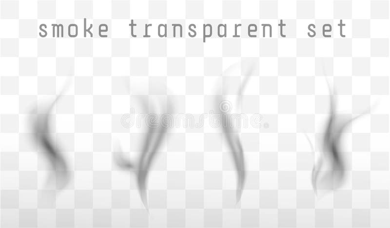 Vector Smoke Set. Vector Isolated Image of Smoke Stock Vector ...