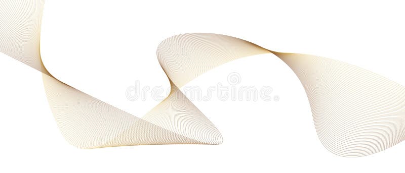 Vector Smooth Curve Gold Gradient Color Stock Illustration ...