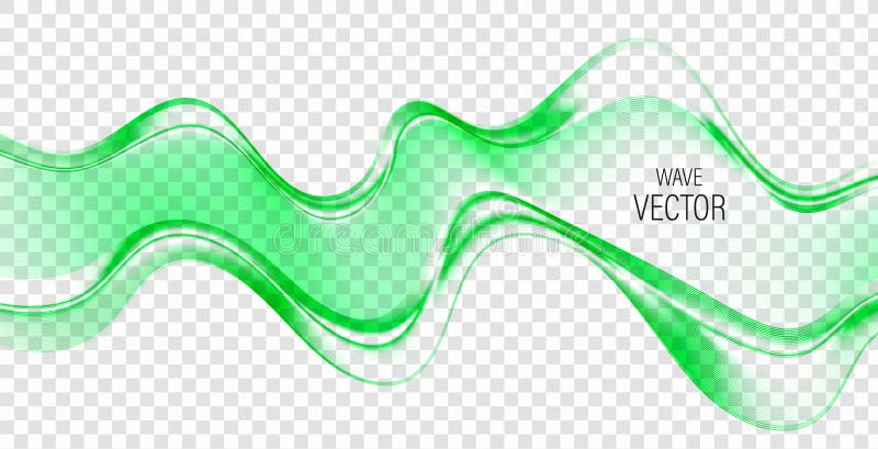 Vector Smooth Green Wave Background Vector Green Wave Stock Vector ...