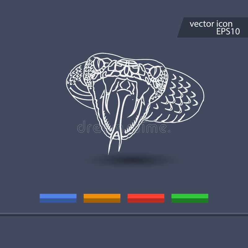 Vector Snake Logo Template. Viper Symbol Stock Illustration ...