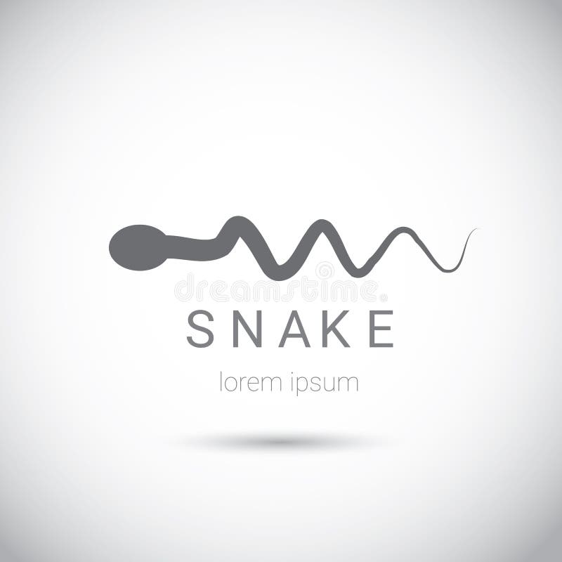 Vector Snake Simple Black Logo Design Element. Stock Vector ...