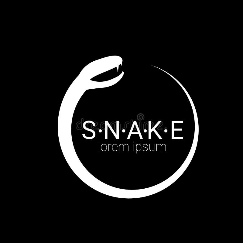 Vector Snake Simple Logo Design Element. Stock Vector - Illustration of ...