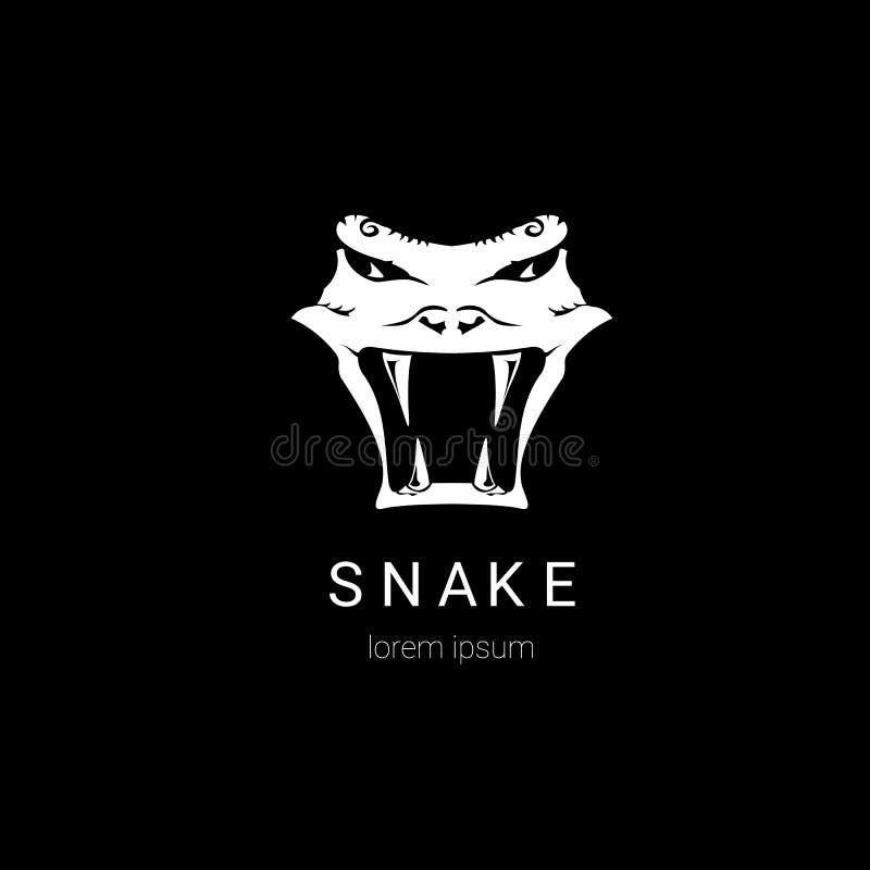 Vector Snake Simple Logo Design Element. Stock Vector - Illustration of ...