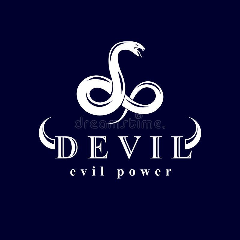 Vector Snake Symbol Created in the Shape of Limitless. Evil Spirit ...