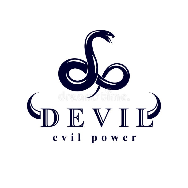 Vector Snake Symbol Created in the Shape of Limitless. Evil Spirit ...