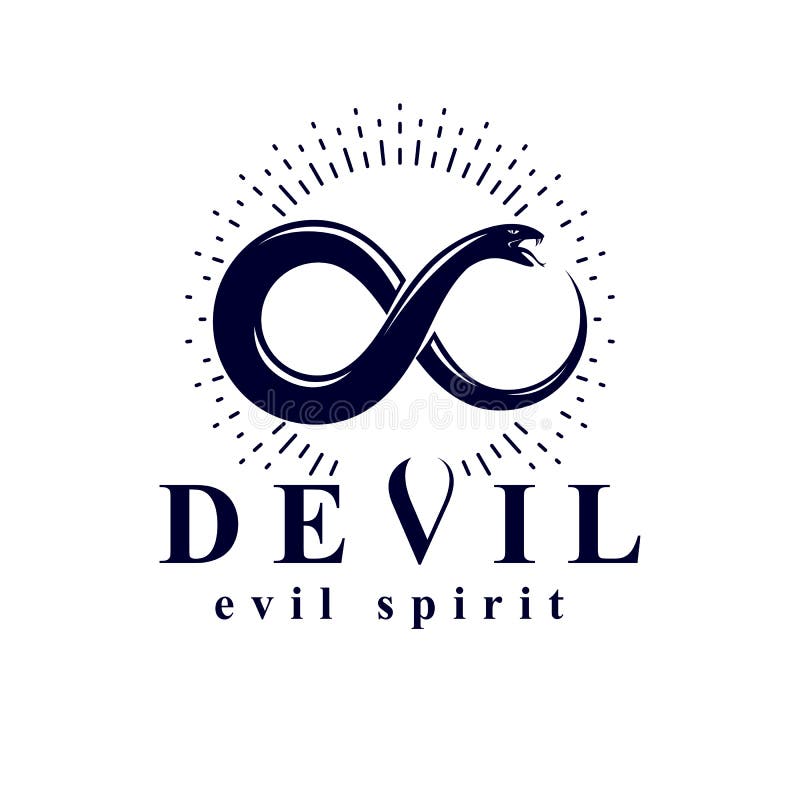 Vector Snake Symbol Created in the Shape of Limitless. Evil Spirit ...