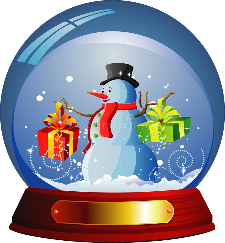Snowman Snow Globe Stock Illustrations – 6,619 Snowman Snow Globe Stock ...