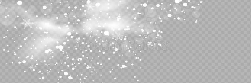 Vector Snowfall Isolated. Winter Background. Snow Overlay Illustration ...