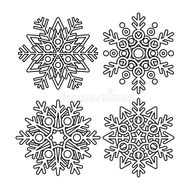 Snowflake Collection stock vector. Illustration of snowflake - 3021687