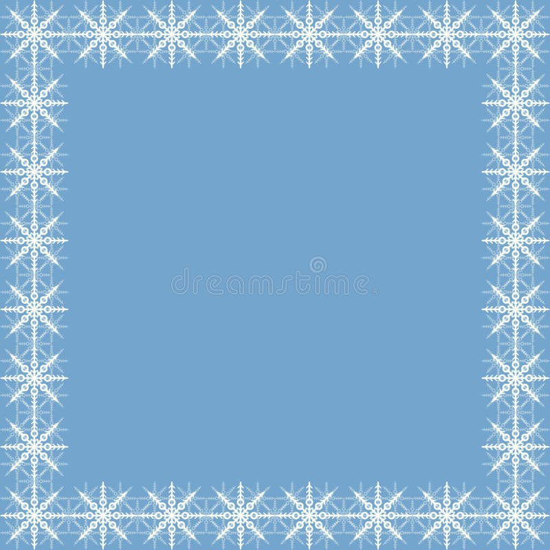 Vector snowflake frame stock vector. Illustration of element - 83053344