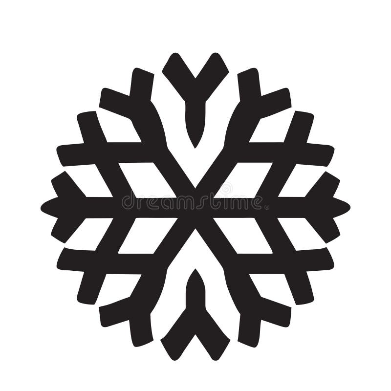 Vector Snowflake Icon. Pictogram Stock Vector - Illustration of vector ...