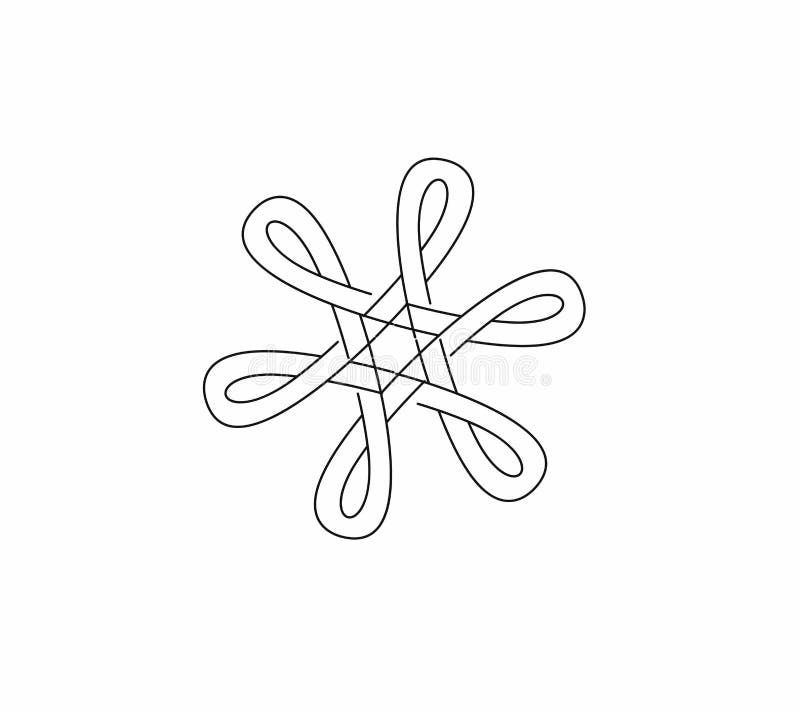 Vector Snowflake Icon with Space of Text Design Stock Illustration ...