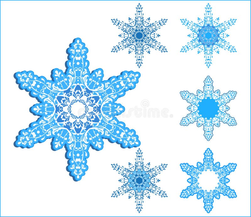 Vector Snowflakes Picture. Image: 3058301