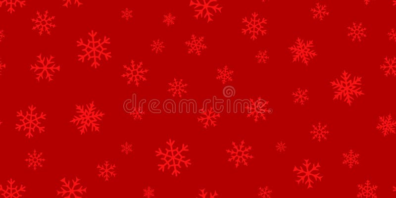 Vector Snowflakes Background. Simple Red Christmas and New Year ...