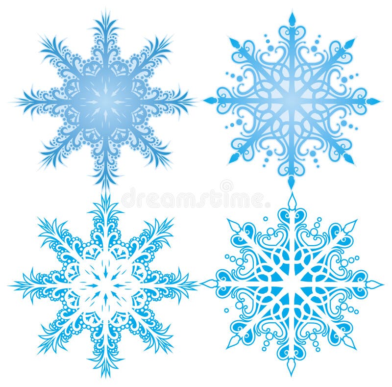 Snowflake Made of Precious Stones on Black Background Stock Vector ...