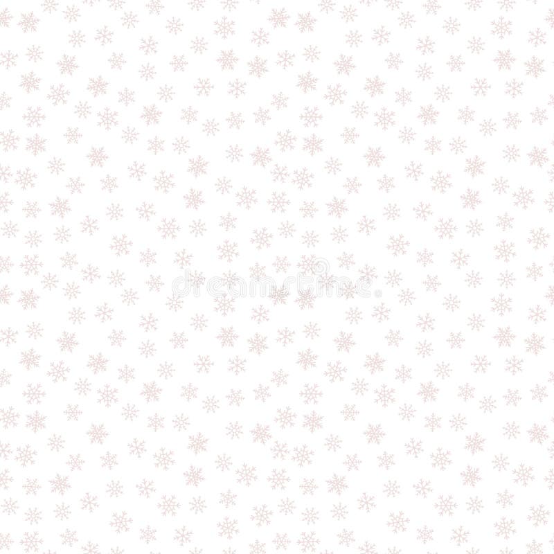 Vector Snowflakes Pattern. Subtle Winter Christmas Minimal Seamless ...