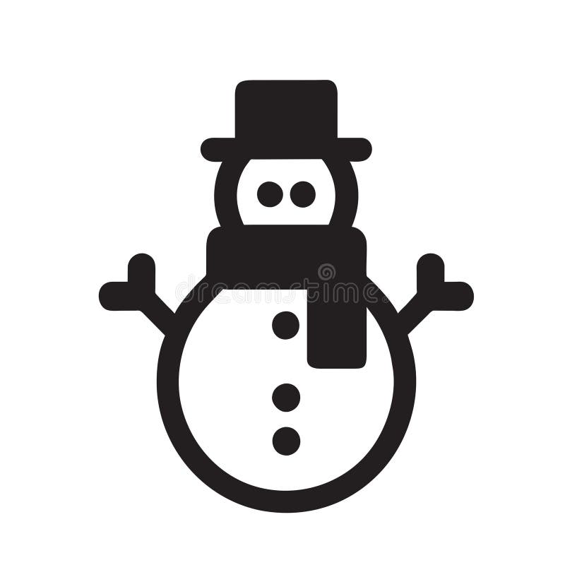 Vector Snowman Icon, Christmas Stock Vector - Illustration of winter ...