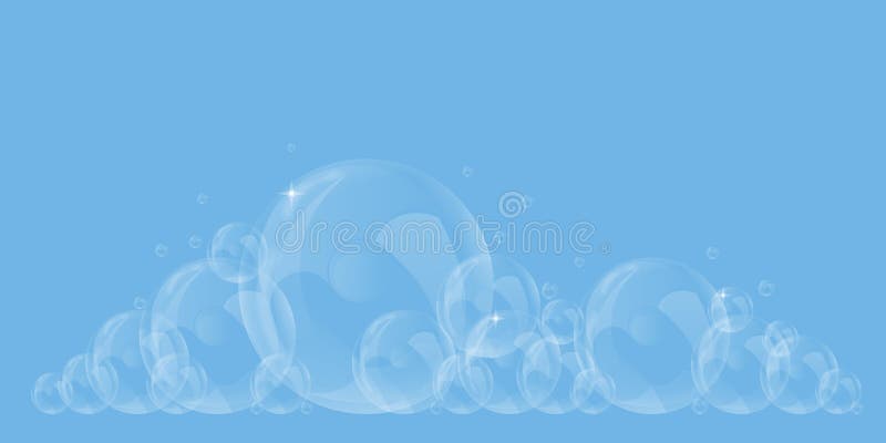 Vector Soap Bubble. Realistic Soap Bubble, Glare. Foam Bubbles. Powder ...