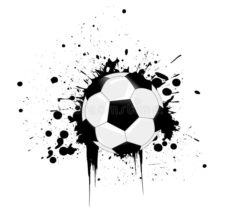 Vector Soccer Ball Illustration Stock Vector - Illustration of athletic ...