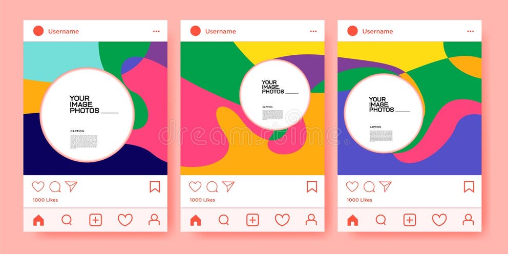 Vector Social Media Post and Feed Design Template Stock Vector ...