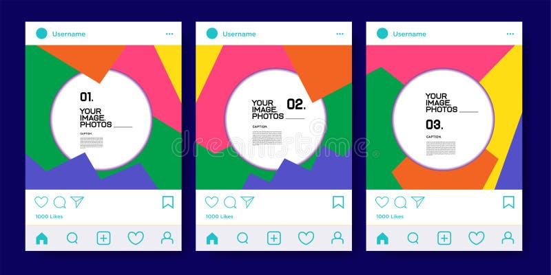 Vector Social Media Post and Feed Design Template Stock Vector ...