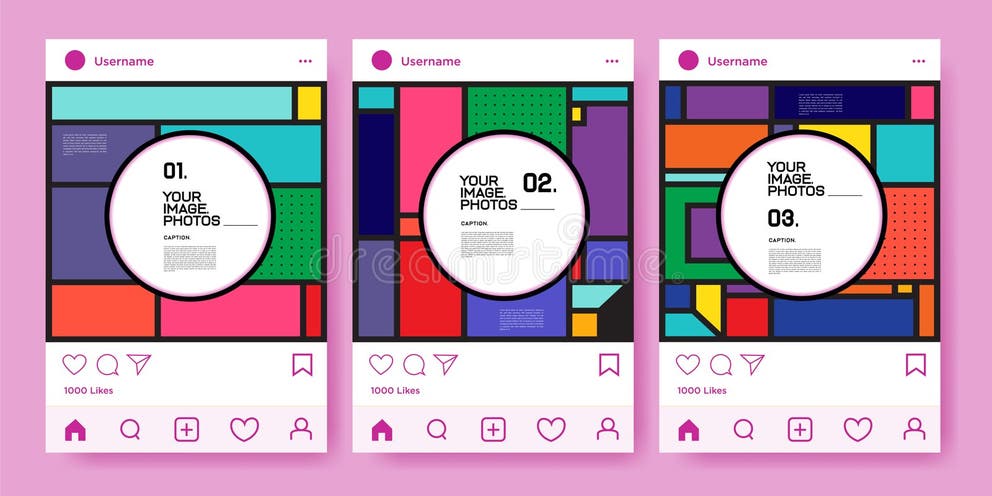 Vector Social Media Post and Feed Design Template Stock Vector ...