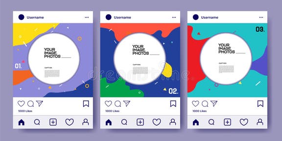 Vector Social Media Post and Feed Design Template Stock Vector ...