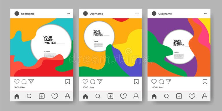 Vector Social Media Post and Feed Design Template Stock Vector ...