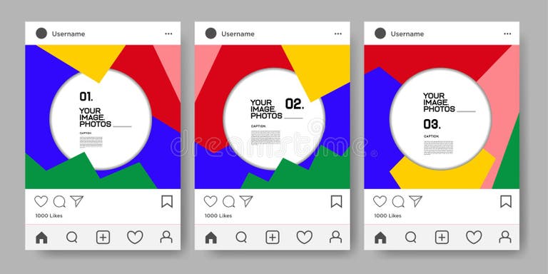 Vector Social Media Post and Feed Design Template Stock Vector ...