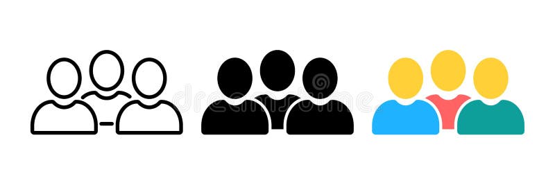 Vector Social Network Button. Users Icon Design Element. Customer Icon ...