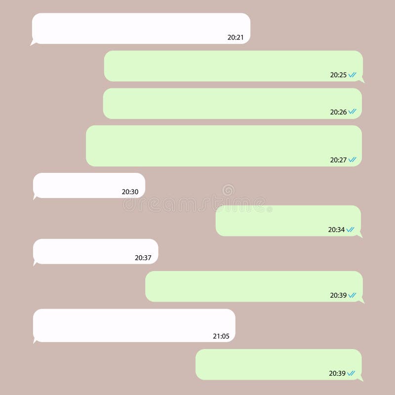 Chat Window. Message, Conversation Concept. Glassmorphism Style. Phone ...