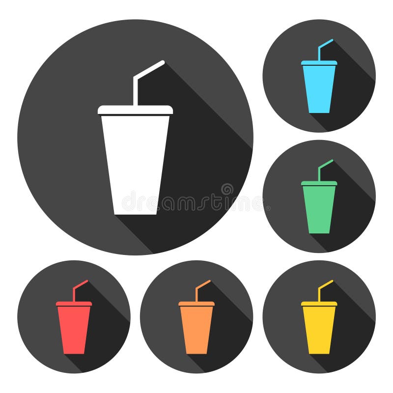 Vector soda cup stock vector. Illustration of colorize - 125627829