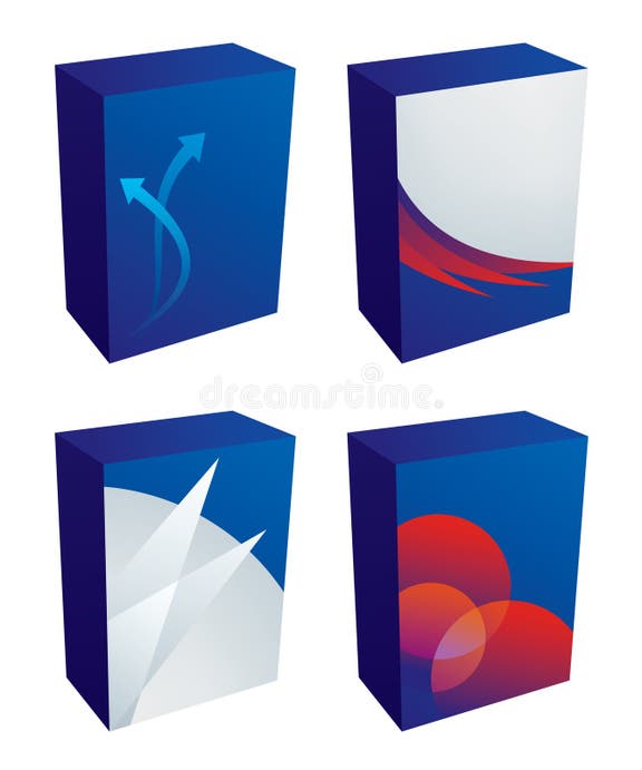 Vector software boxes stock illustration. Illustration of product ...
