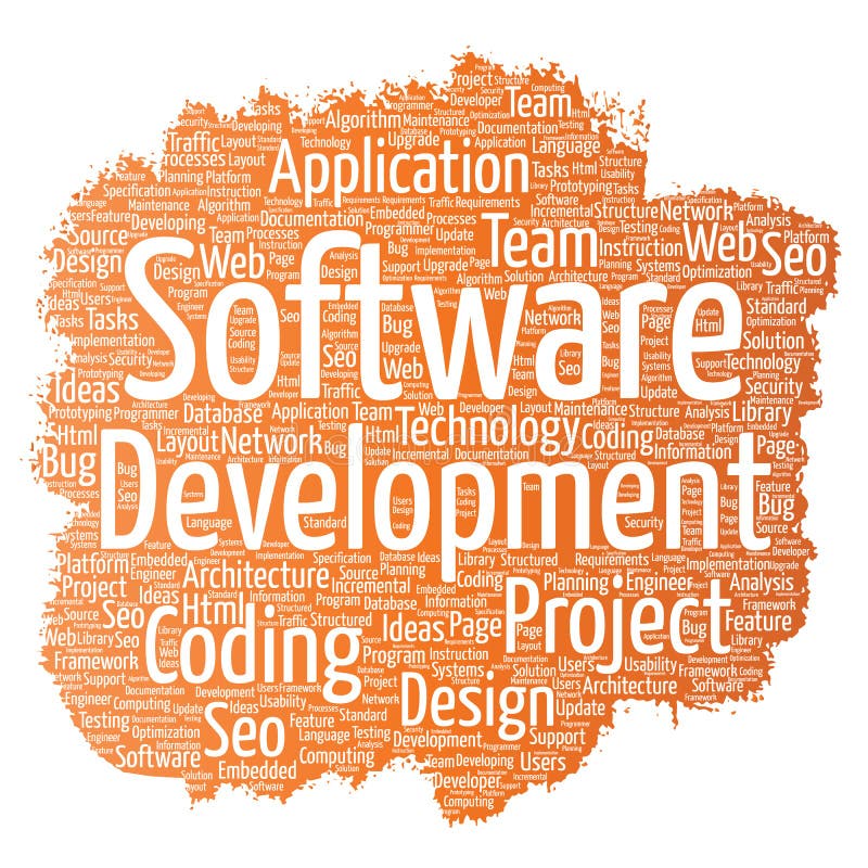 Vector Software Development Project Coding Stock Vector Illustration Of Rank Brush 101262014