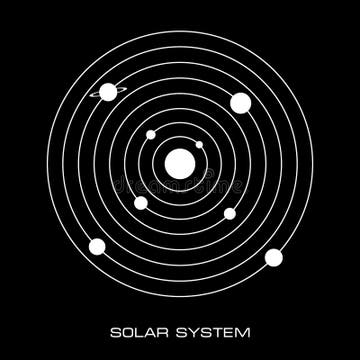 Solar System Silhouette Stock Illustrations – 5,920 Solar System ...