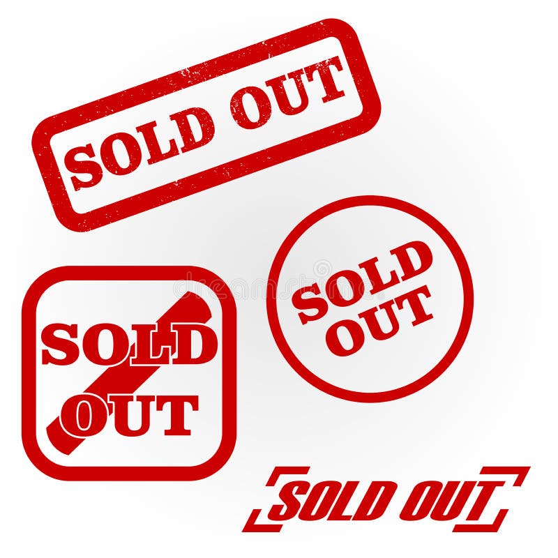 Vector of Sold Out for Label, Marker, Tag, Stamp, Sticker on E-commerce ...