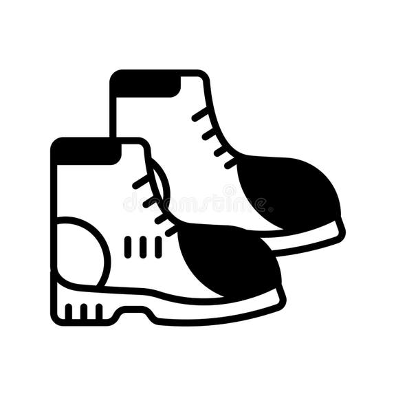 Boots Vector Solid Icon Style Illustration. EPS 10 File Stock Vector ...