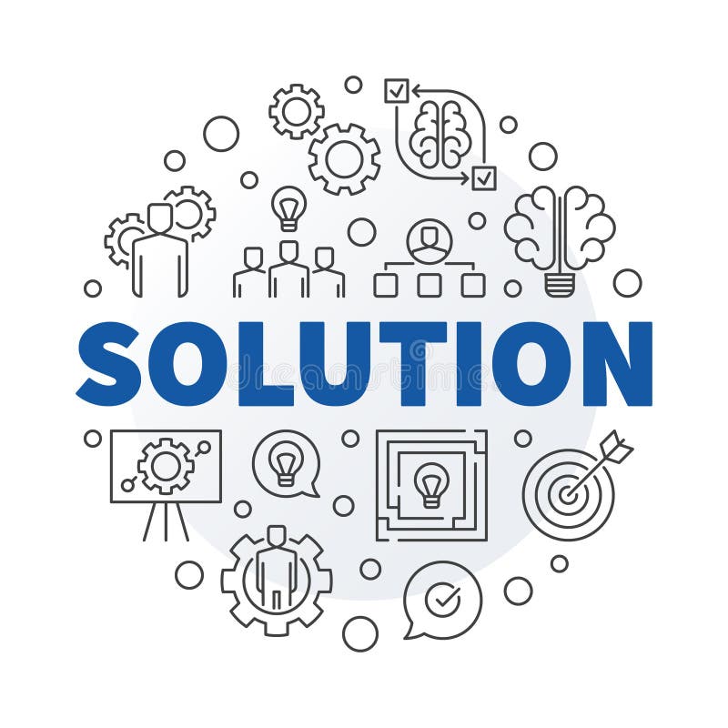 Vector Web Solution Illustration Stock Vector - Illustration of orange ...