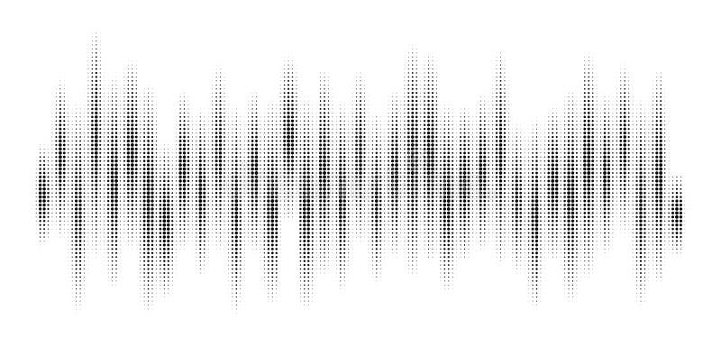 Vector Sound Wave Dotted Graphic Stock Vector - Illustration of song ...