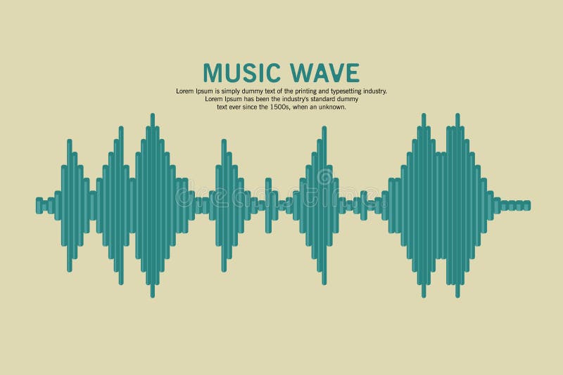 Vector Sound Waveform. stock illustration. Illustration of sound ...