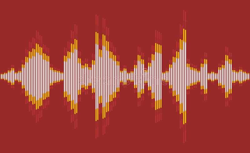 Vector Sound Waves Graphics Stock Vector - Illustration of stream ...